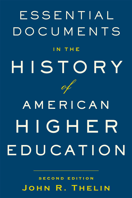Essential Documents in the History of American Higher Education ...