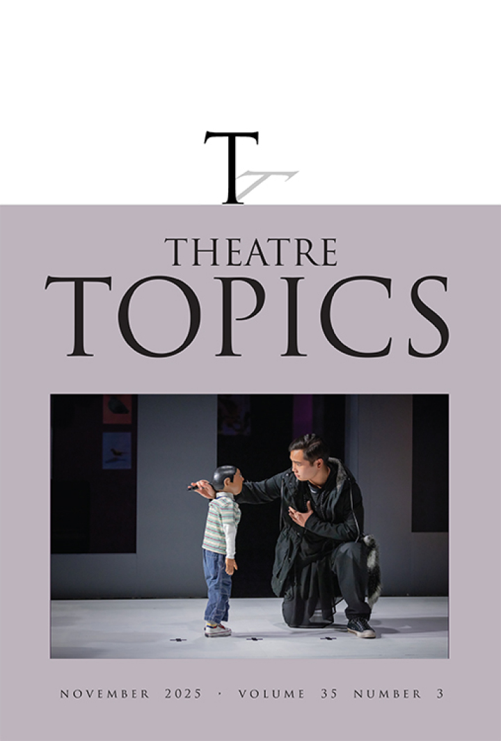 Theatre Topics | Hopkins Press