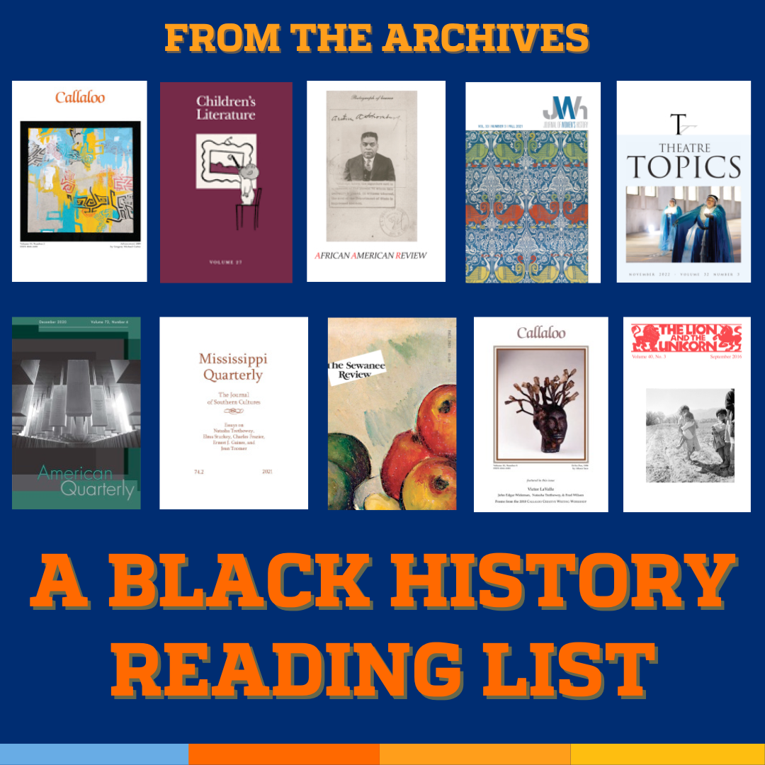 From the Archives: A Black History Month Reading List | Hopkins Press