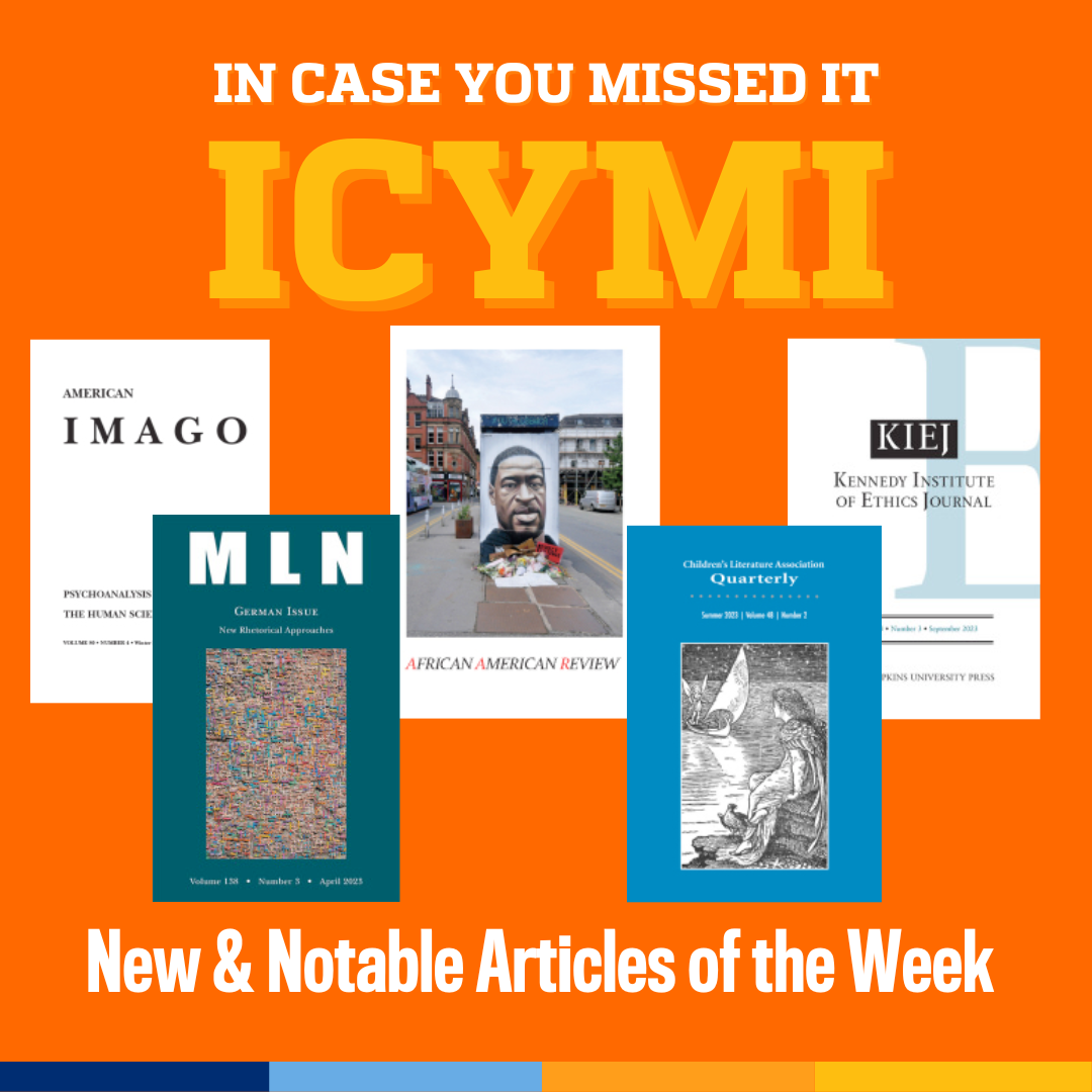 ICYMI: New & Notable Articles (19 Feb 2024) | Hopkins Press